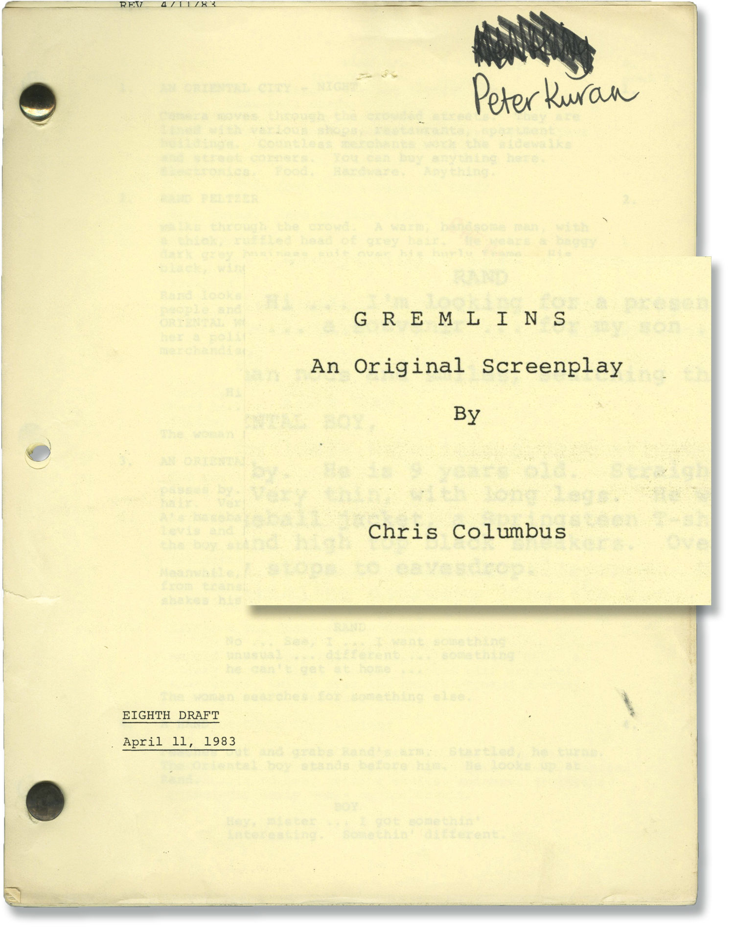 Gremlins Original Script and Novelization